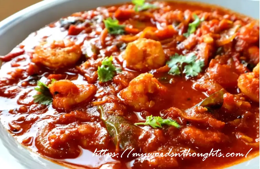 Prawn Curry Recipe with Coriander & Mint - My Words & Thoughts